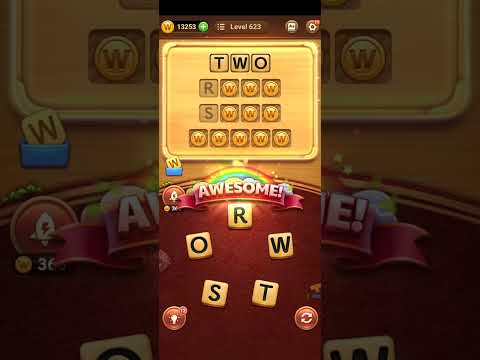 Word Connect Puzzle Level 623 Walkthrough [Bonus Words & Answers] #shorts