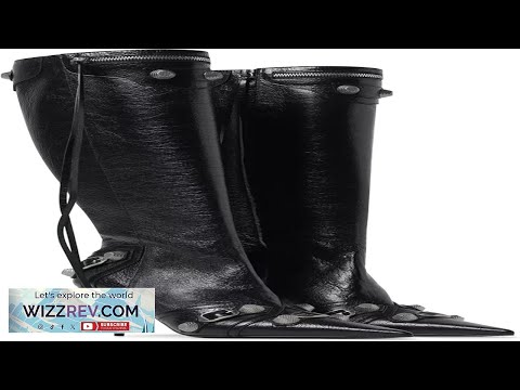 VOMIRA Knee High Boots Sexy Pointed Toe Rivets Tassels Stilettos High Heels Review