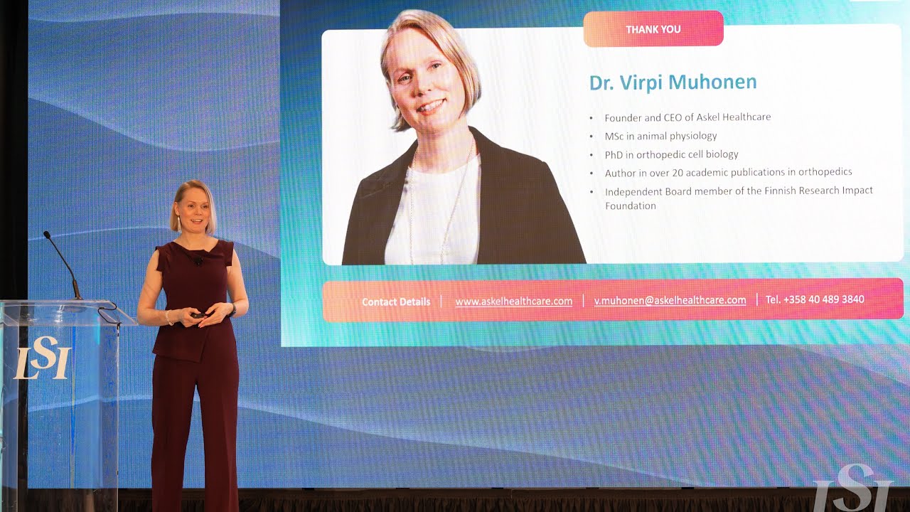 Virpi Muhonen presented Askel Healthcare at LSI USA ‘24 - Life Science ...