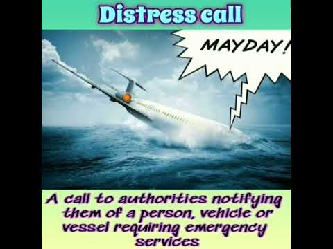 "Distress call" meaning