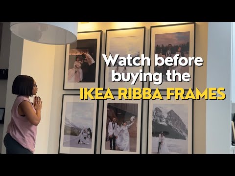 How to Hang the IKEA Ribba Picture Frames - What size picture fits the IKEA Ribba Frames