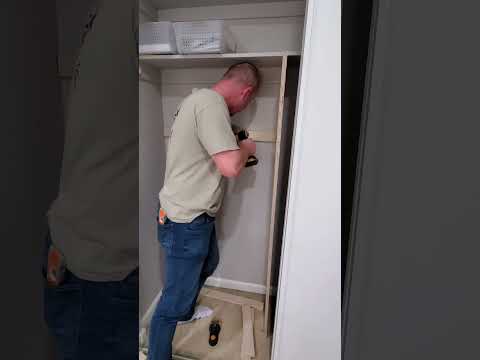 Simple closet shelving #diy #closet #shelving
