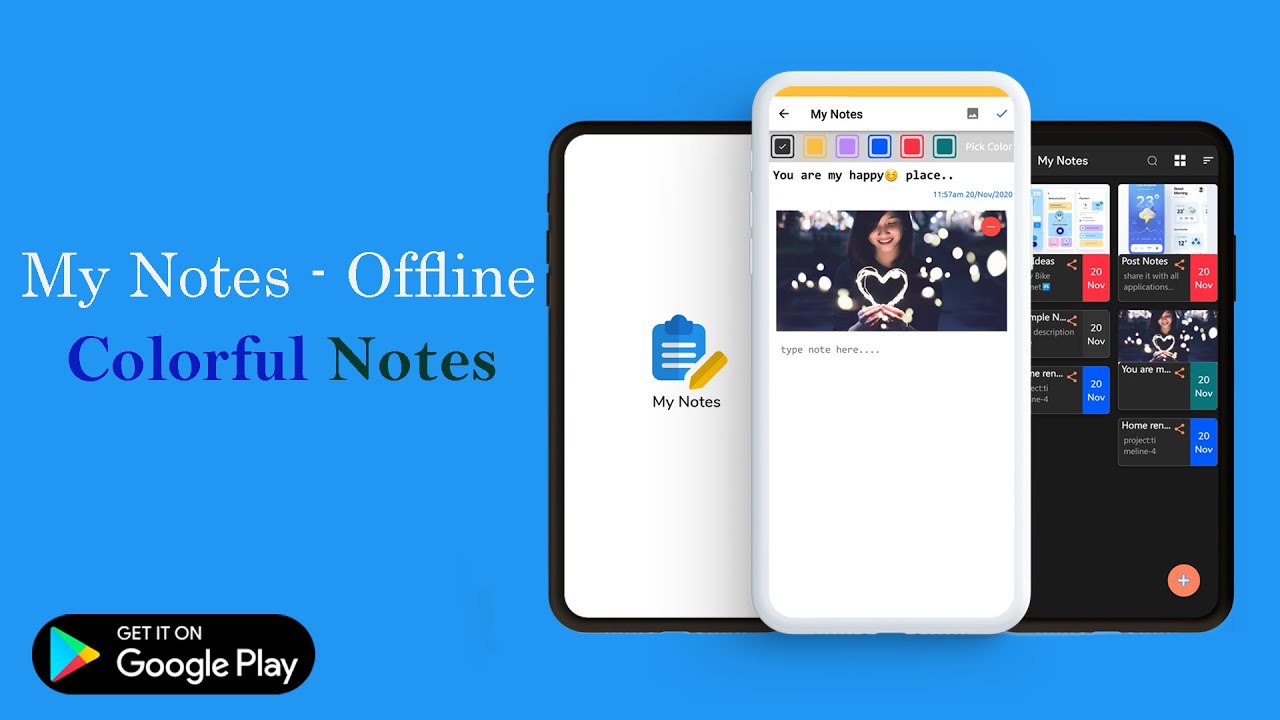 My Notes - Offline Colorful Notes | App Promo