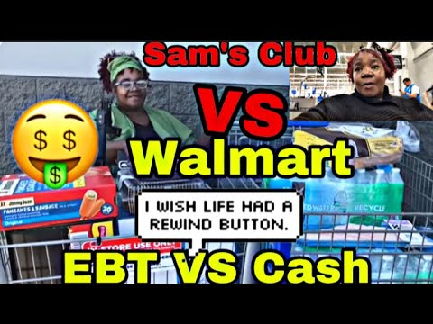 SAMS CLUB + WALMART WHEN I USE TO GET EBT + JUNK FOOD WITH HARRY & CORA FAMILY 1ST + DISABLED ⏮️⏪