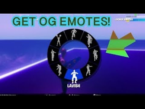Free OG emotes and Free Skin in Fortnite Battle royale (map code in description)