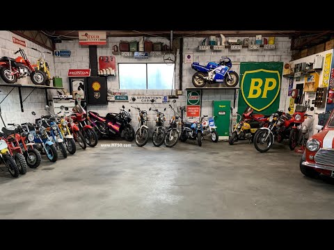 Man Cave Motorbike Collection of Rare 50cc Motorbikes