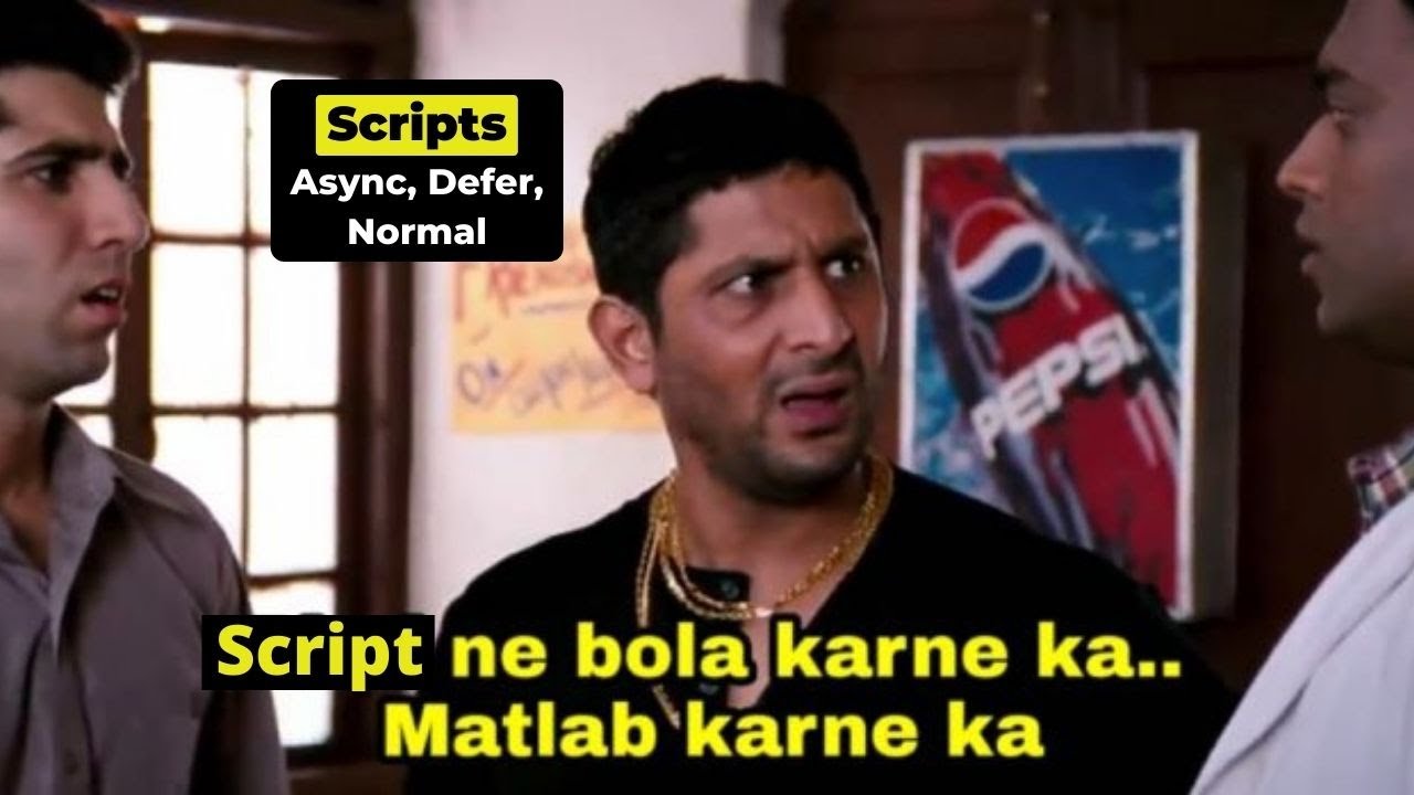 Defer Vs Async Vs Normal Scripts | Interview Prep | Browser Module | Web Dev In Hindi