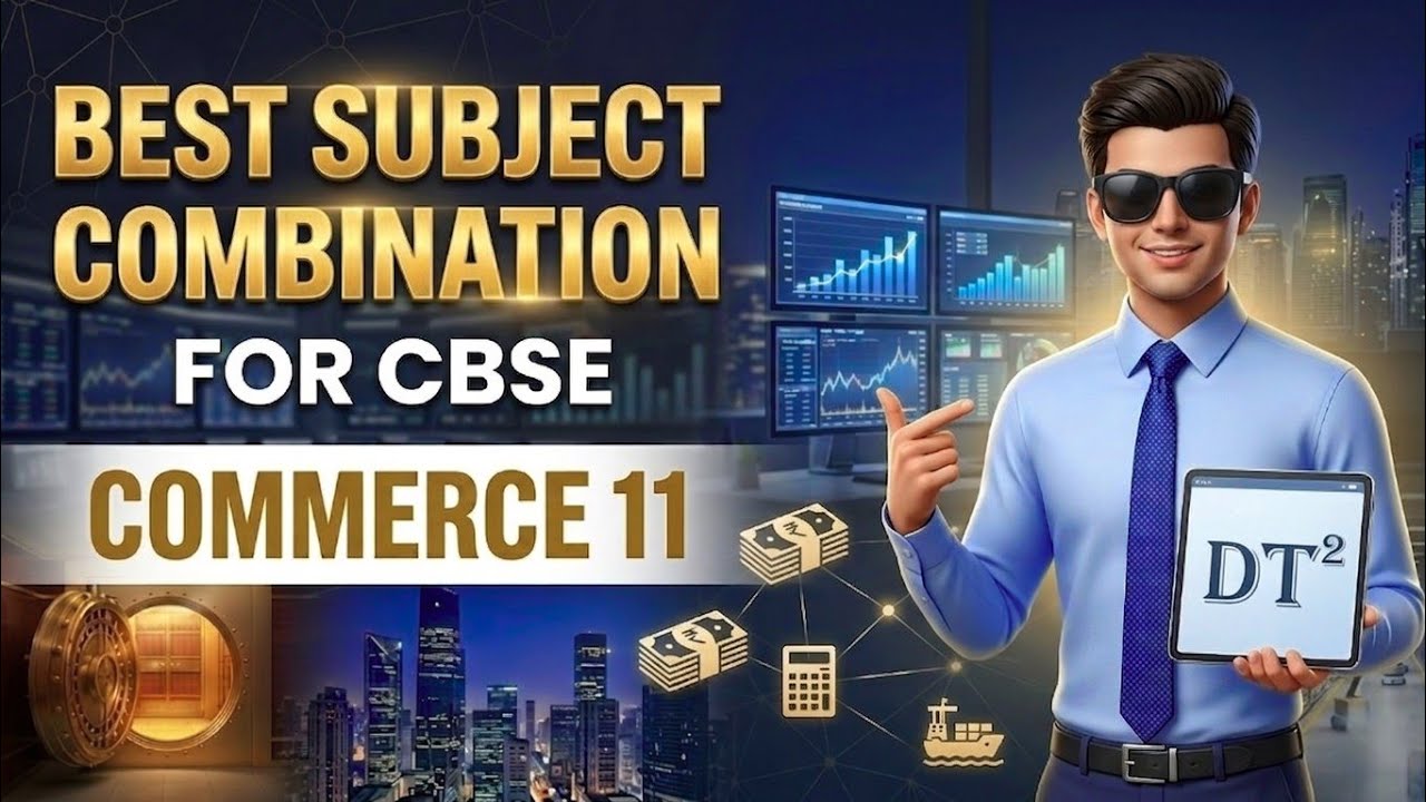 Best Subject combinations for class 11 CBSE commerce | DT SQUARE