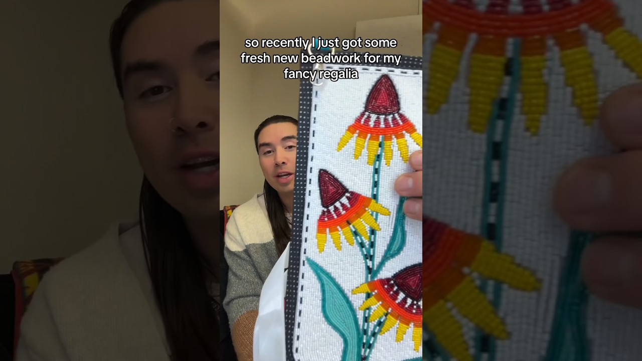 What do you think of the new beadwork? #indigenous #culture #dance #nativeamerican