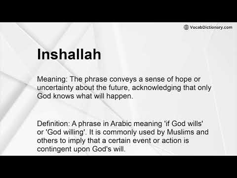 Inshallah Meaning