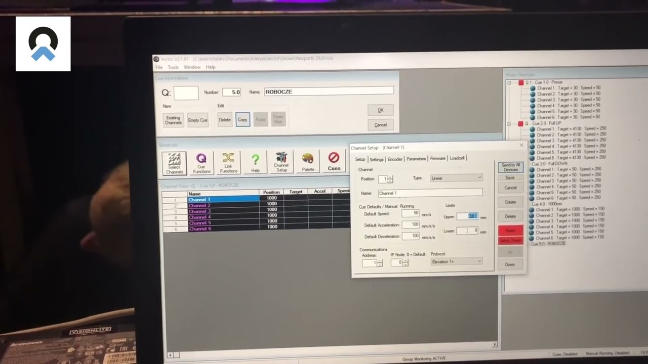 Short Kinesys system and Vector software explanation video | SHOWSTAK Automation & Rigging