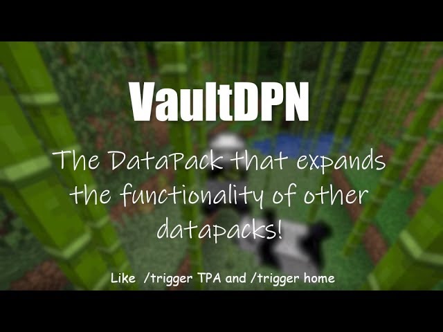 VaultDPN - Implementable UUID System in Minecraft! Minecraft Data Pack