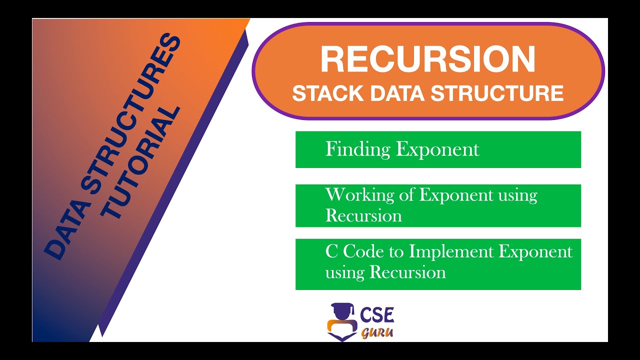 Recursion Example Finding Exponent | Stack Data Structure | L 46 | Data Structures & Application