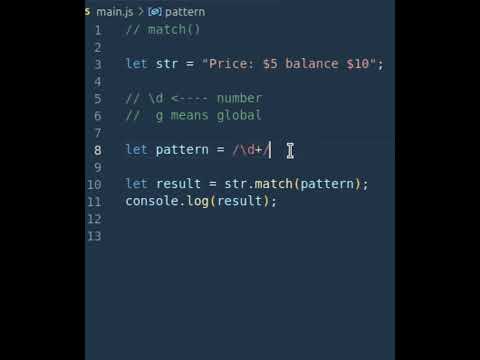 how to extract values from a string regex javascript #shorts #coding