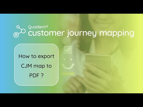 How to create a PDF customer journey map
