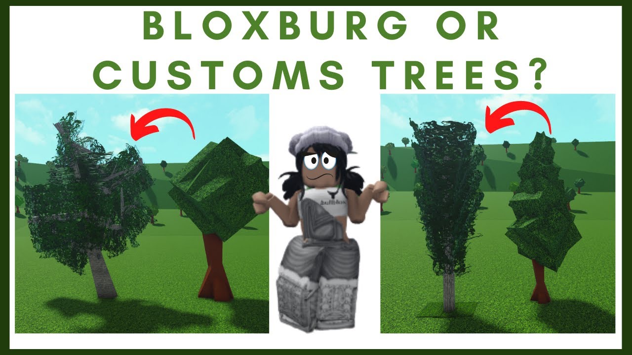 HOW to make CUSTOM TREEs on BLOXBURG- tutorial/building hack/tips/tricks [ROBLOX