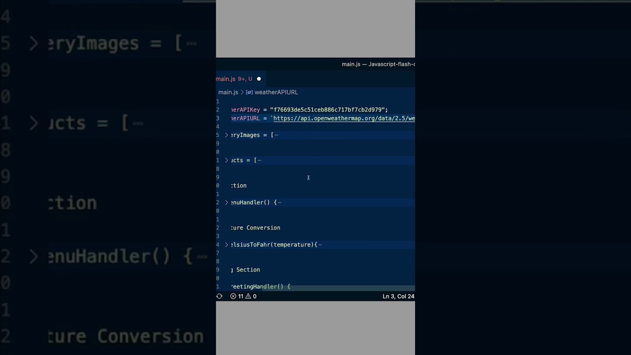 How to get real-time data from the Open Weather API in #javascript. #js #webdevelopment #frontend
