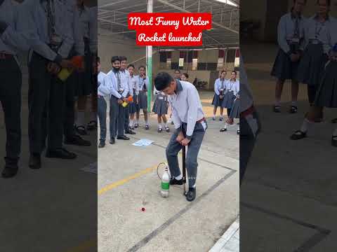 Most Funny Water Rocket Launched and made by Sameer ???????? #shorts #waterrocket #learnandfun #rocket