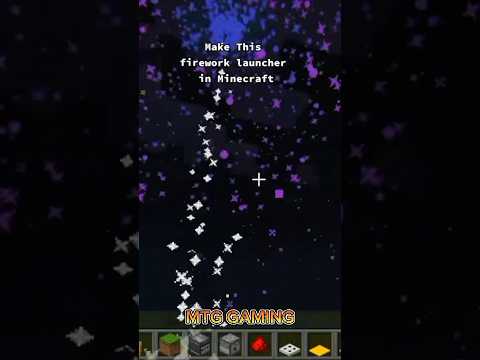 How to make this firework launcher ๐งจ ๐ #minecraft #fireworks #shorts #minecrafthacks #viral l