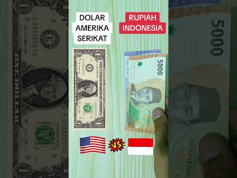 Perbandingan Uang 1 Dolar Amerika Serikat dengan Rupiah Indonesia #shorts #video #fyp
