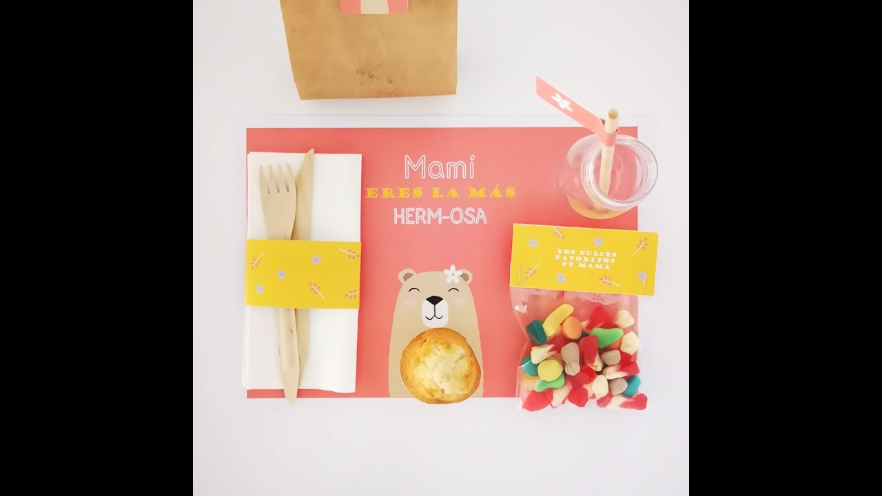 Montaje de kit gratis para el día de la madre. Un regalo original para sorprender a las mamás.