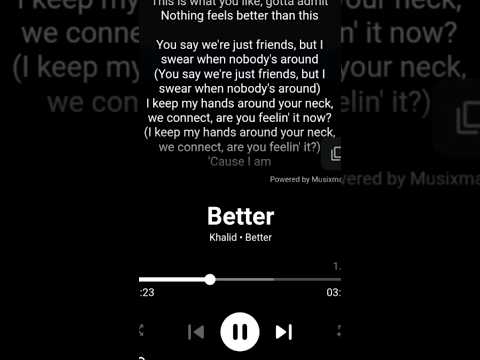 Better - Khalid (Lyrics) ||"Nothing feels better than this" #youtubeshorts #better #khalid #lyrics