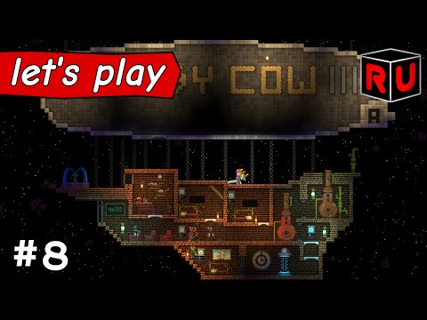 Steam Community :: Video :: The Glitch Steampunk Zeppelin! | Let's play Starbound Asteroid Base ep 8