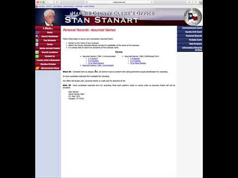 How to File an Assumed Name (DBA) in Harris County, Texas