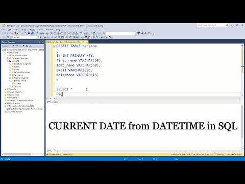 How to get DATE from DATETIME in SQL