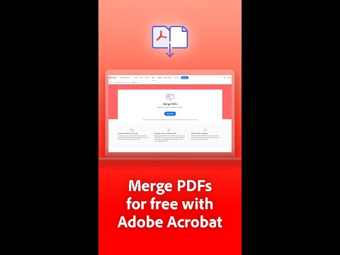 How to merge PDFs for free with Adobe Acrobat [#shorts]