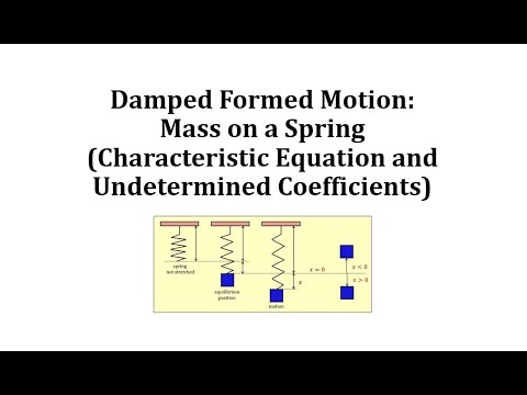 Damped Formed Motion: Mass on a Spring (Characteristic Equation and ...