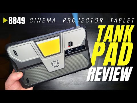 8849 Tank PAD REVIEW: World's First Tablet with a BUILT-IN PROJECTOR