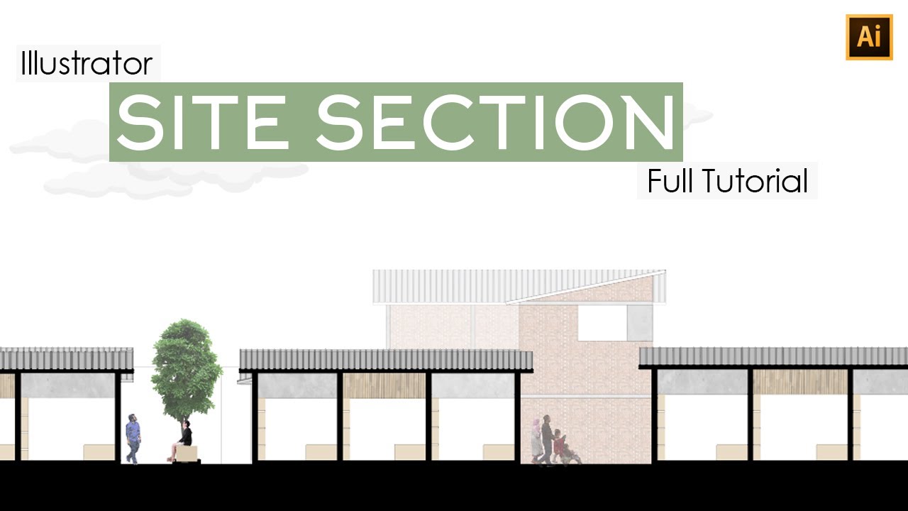 Section Rendering In Illustrator | Easy Architectural Section Rendering