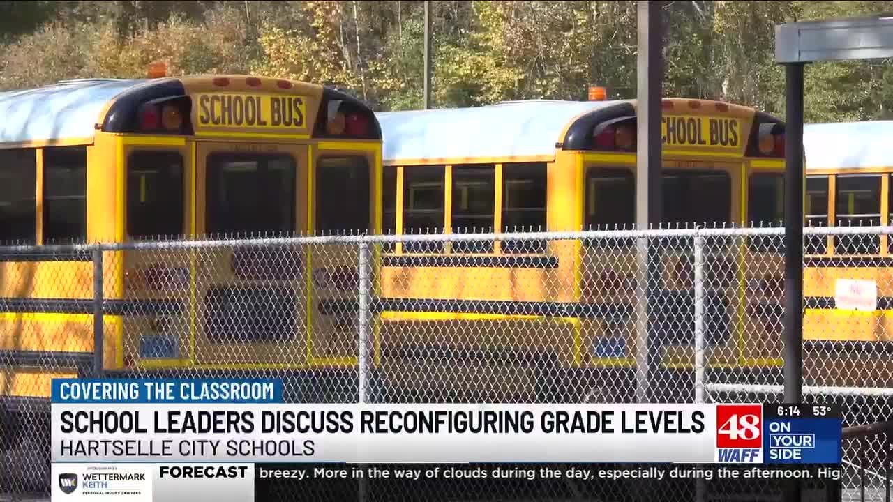 Hartselle school leaders are discussing reconfiguring most of the school grade levels