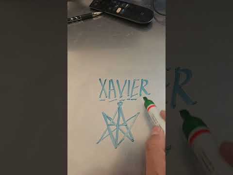 Xavier name logo on subscriber's request #graphicsdesigner #logomaker #logomakingtutorial