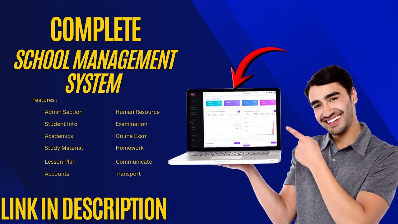 Best School Management System Software 2025 🎓 | With Admin Panel for Schools