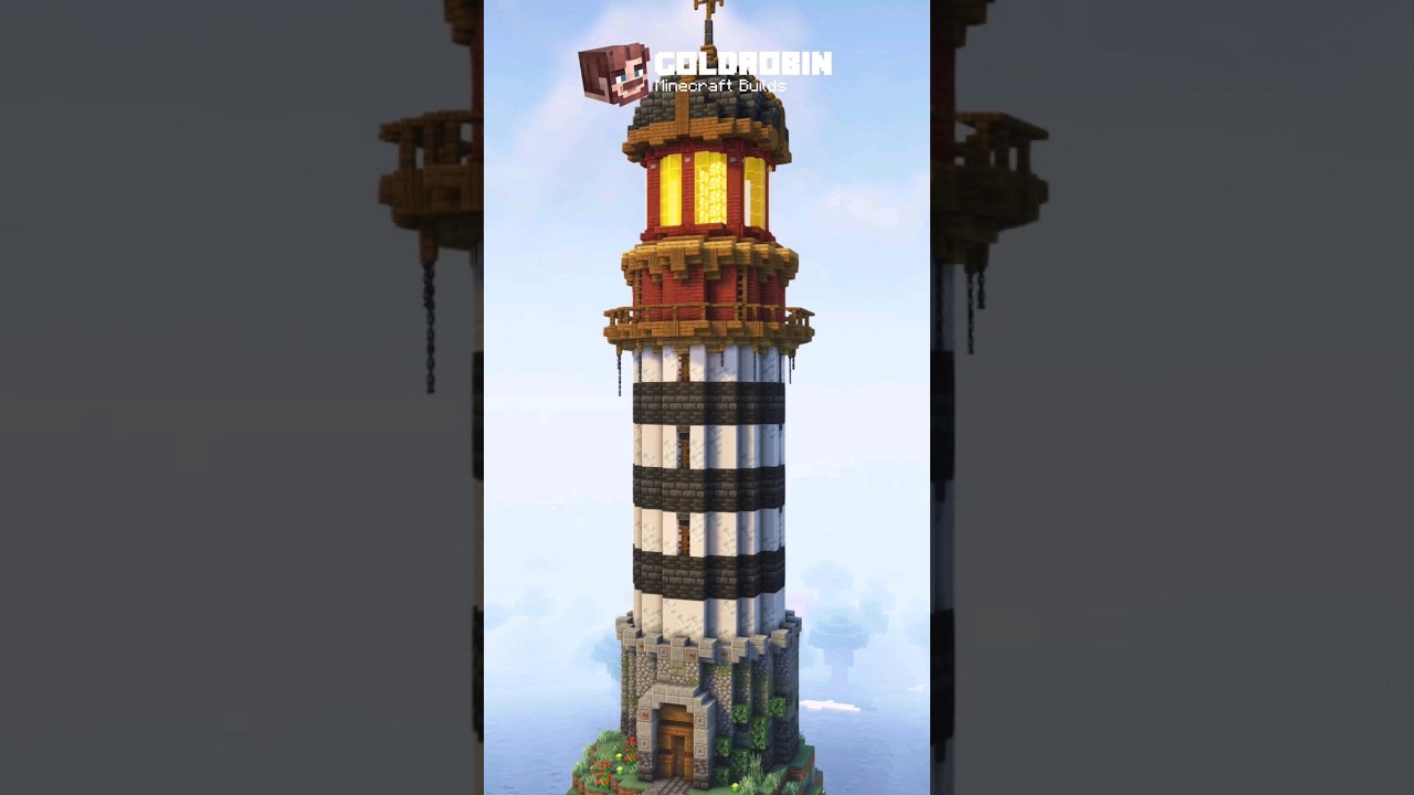 Minecraft Lighthouse 💡 #shorts #minecraft