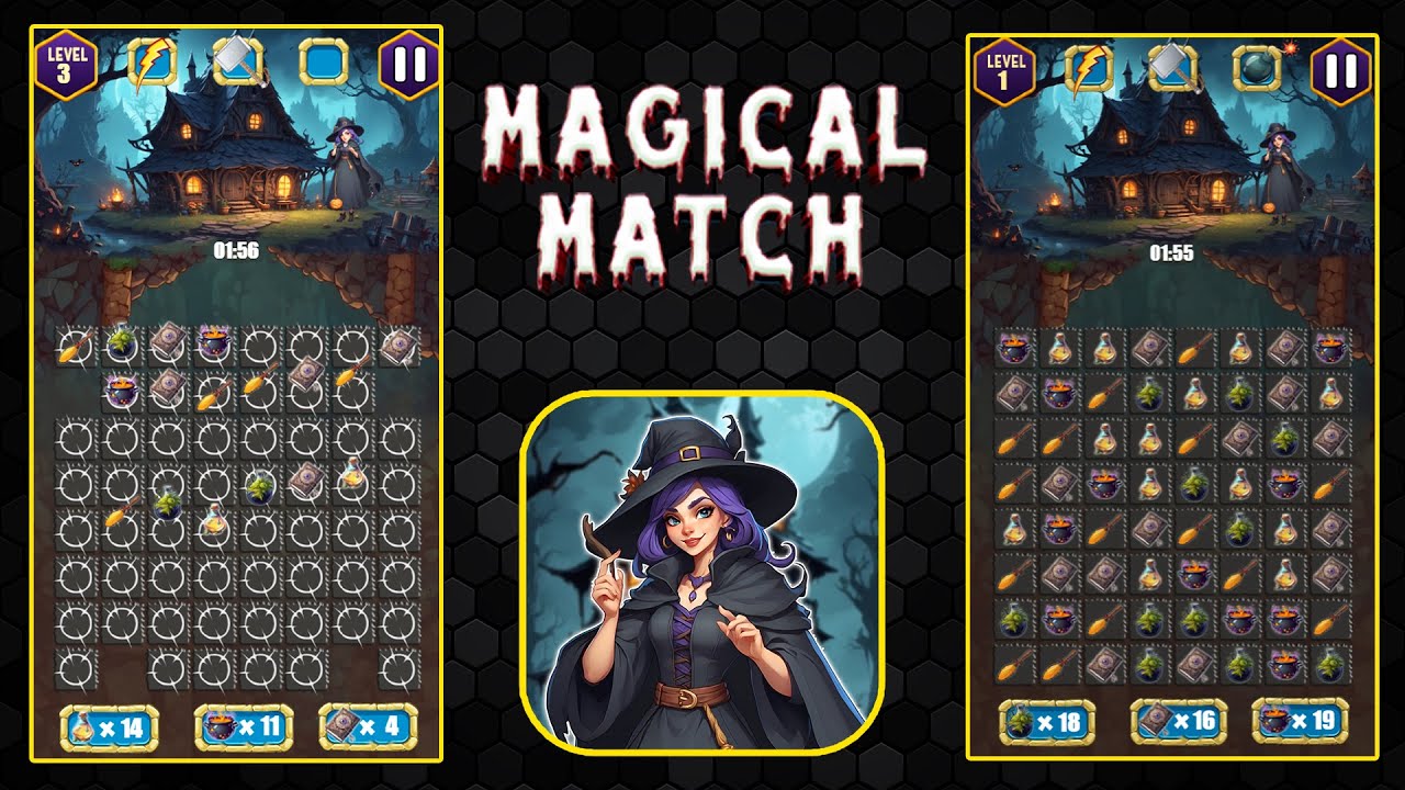 Magical Match || Construct 3 Game Template || Source code