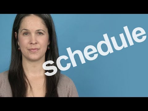 How to Pronounce 'Schedule' -- American English