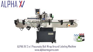 Jual ALPHA XV 2 in 1 Vertical Pneumatic Belt Wrap Around Labeling Machine DKI Jakarta - PT ...