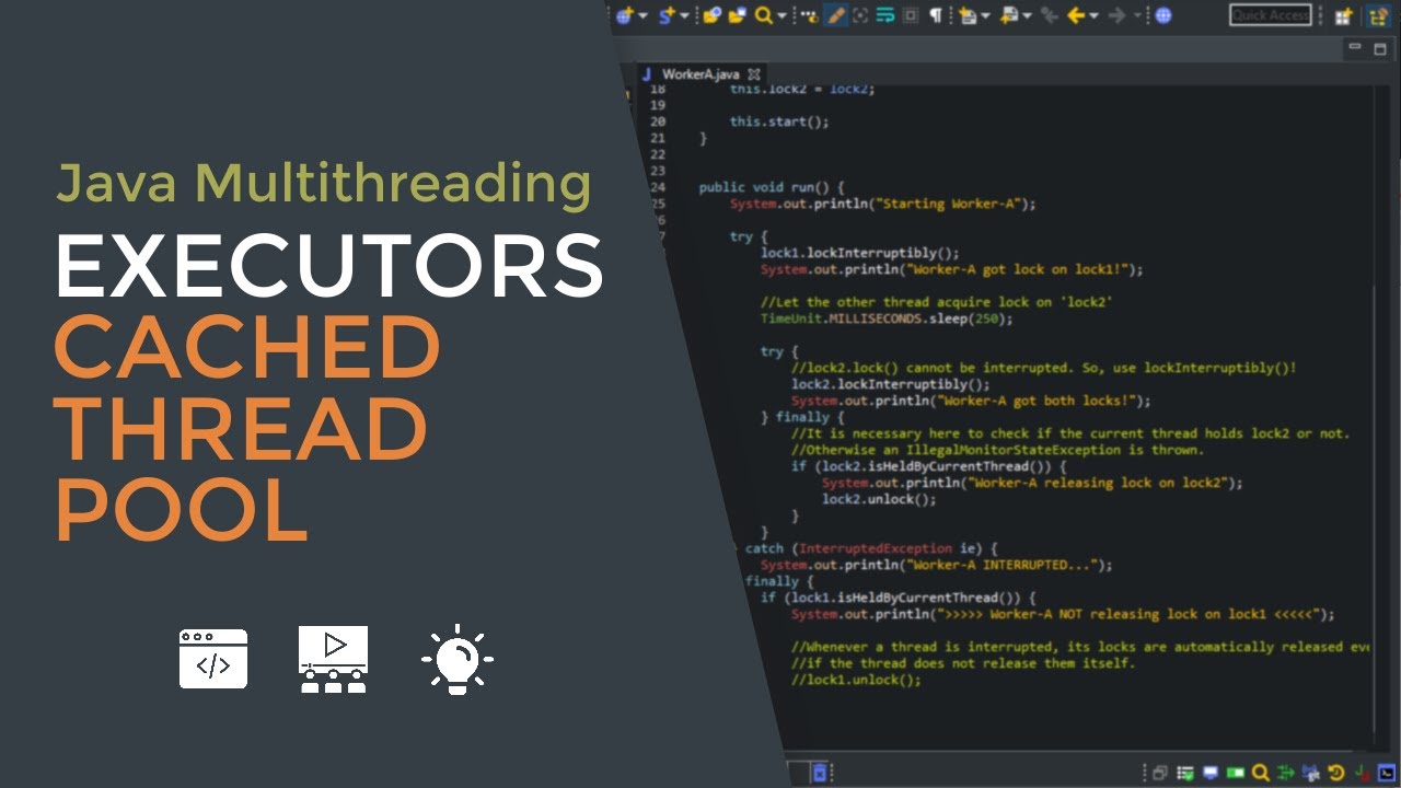 Java Multithreading 11 - Using Executors API | Cached Thread Pool