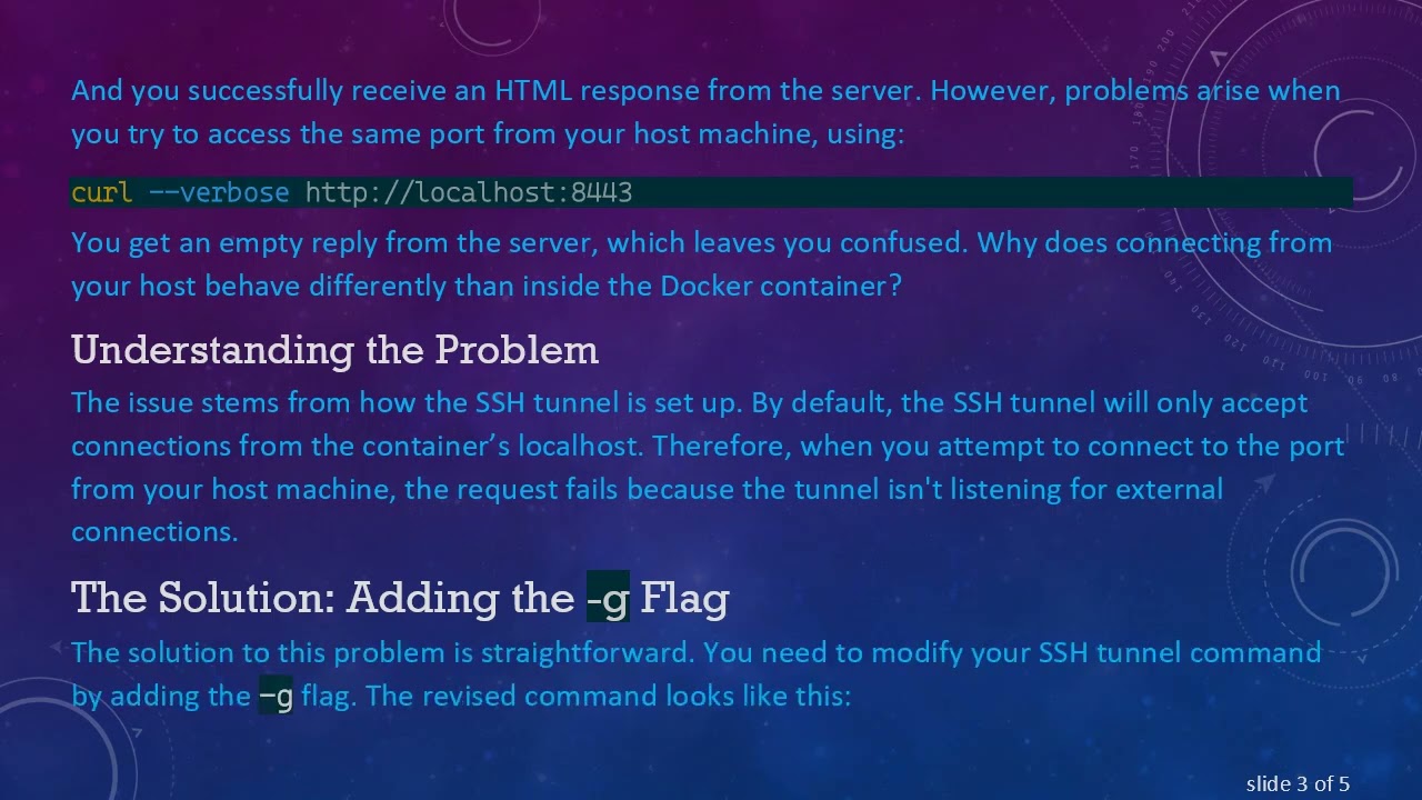 How to Expose SSH Tunnel Ports in a Docker Container
