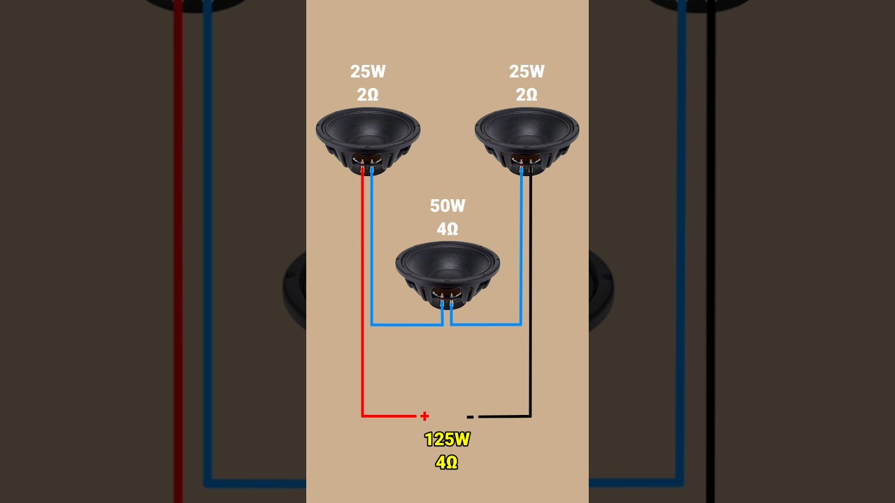 Speaker series wiring #shorts #diy #electronic