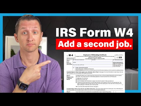 How do I add a second job to my IRS form W4 in 2023