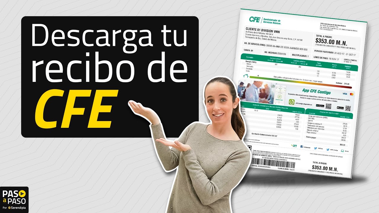 ¿Cómo descargar mi recibo de luz CFE? Tutorial PASO A PASO