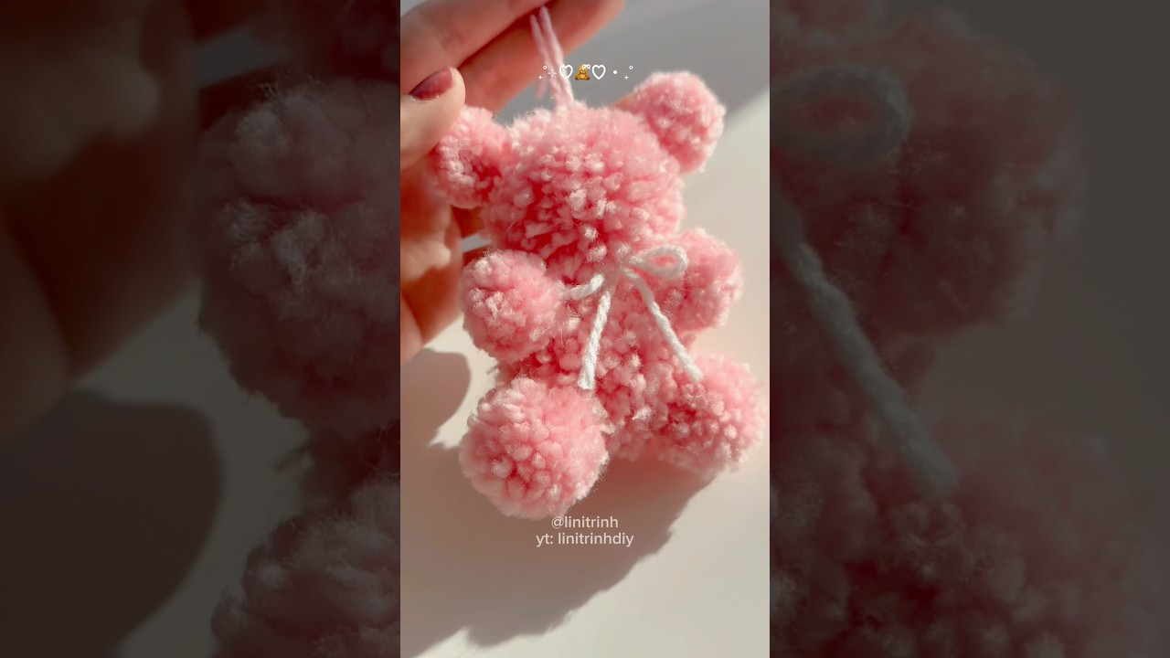 Teddy bear pom poms diy