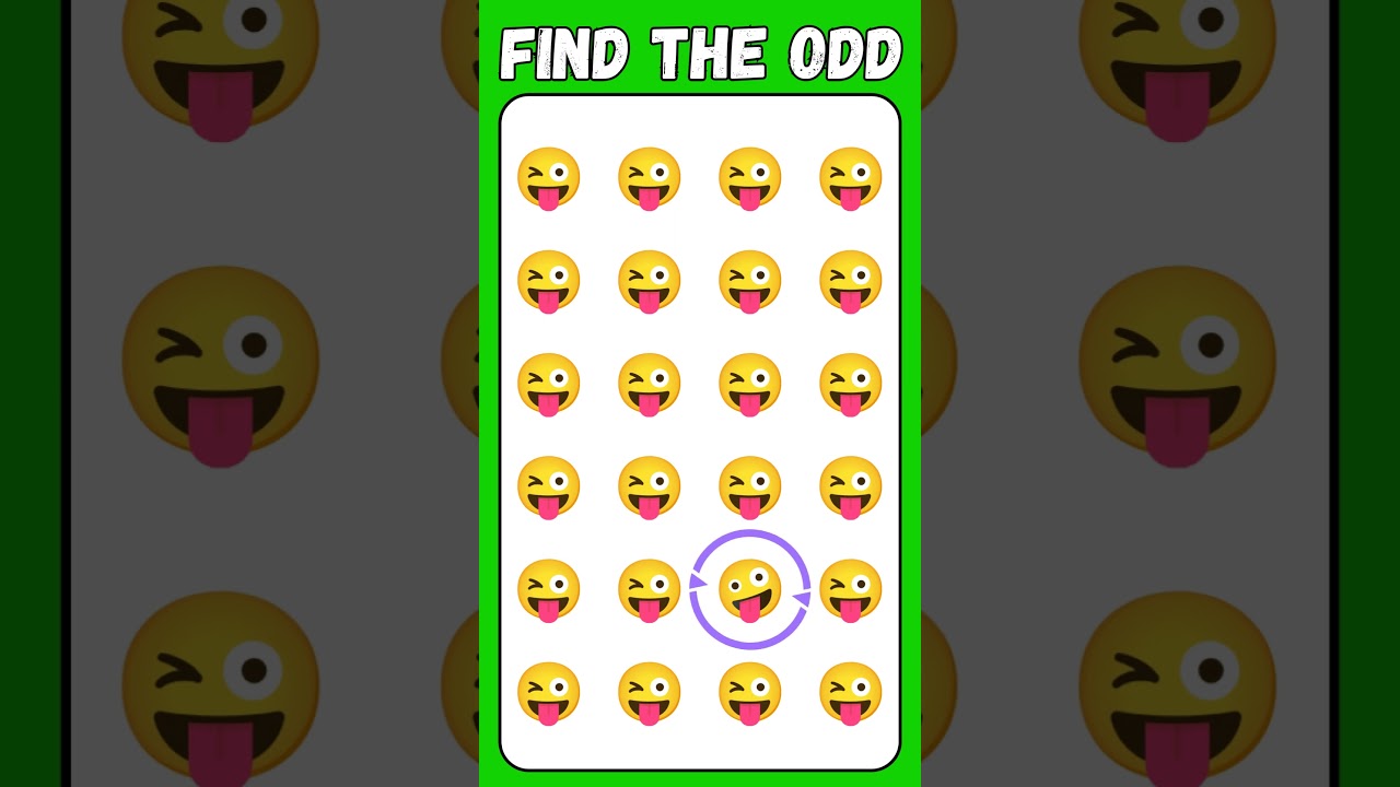 FIND THE ODD ONE CAN YOU ? PART 327 #emojichallenge #howgoodareyoureyes #findtheoddemojiout