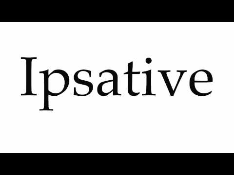 How to Pronounce Ipsative