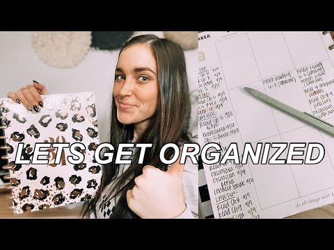 GET ORGANIZED WITH ME (COLLEGE)- how to manage 18 credit hours *2020*