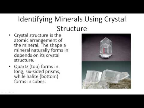 Identifying Minerals Using Crystal Structure